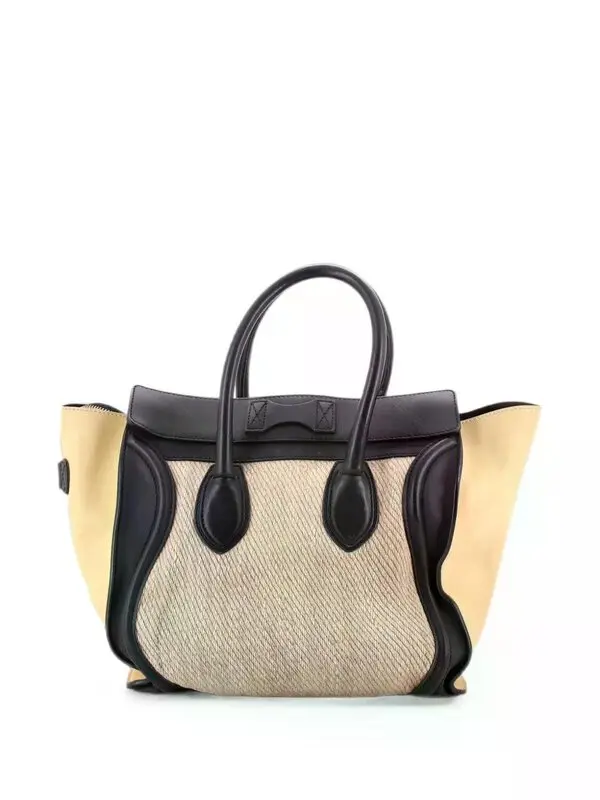 Celine Tricolor Luggage Mini Tote Bag - Neutrals