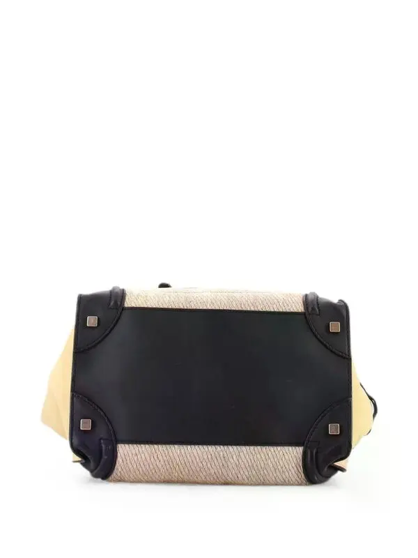 Celine Tricolor Luggage Mini Tote Bag - Neutrals
