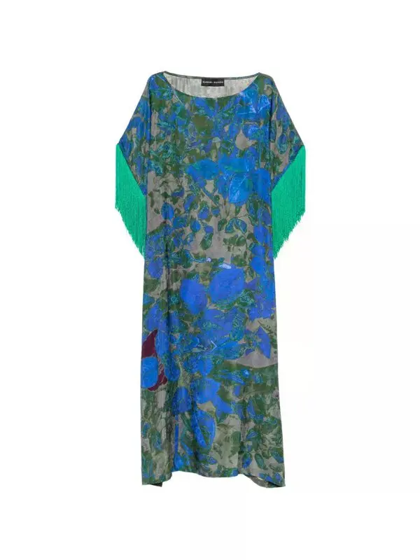 BARBARA BOLOGNA Floral Print Maxi Dress - Blue