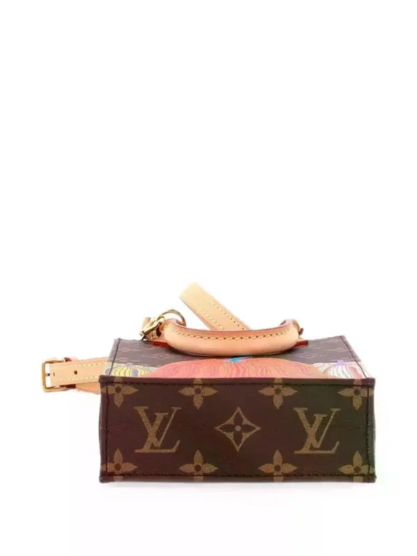 LOUIS VUITTON Yayoi Kusama Monogram Canvas Petit Sac Plat Bag - Brown