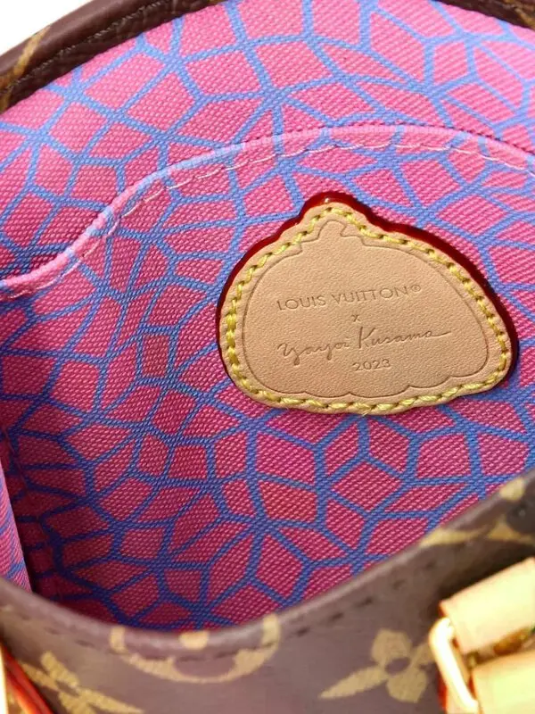 LOUIS VUITTON Yayoi Kusama Monogram Canvas Petit Sac Plat Bag - Brown