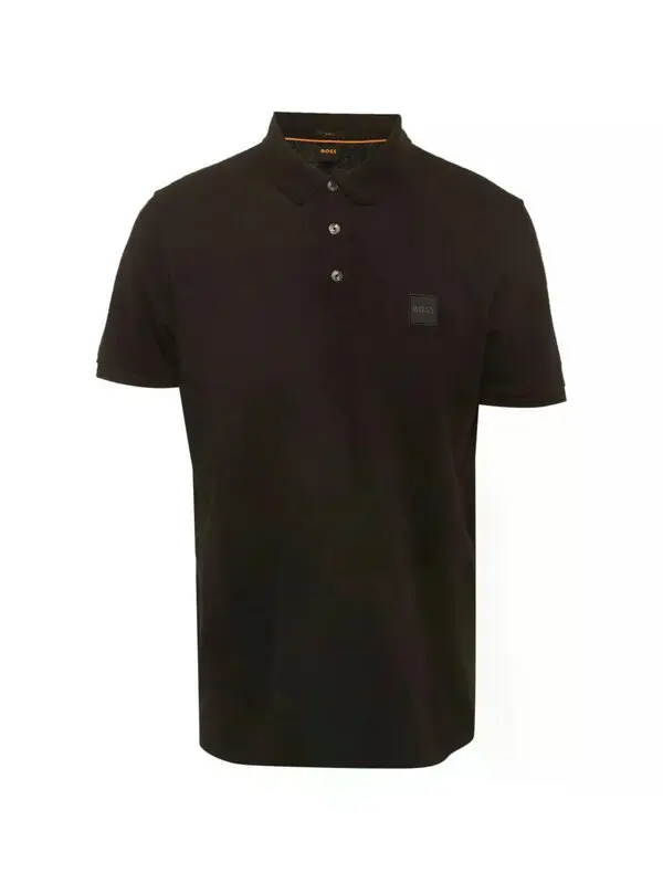 BOSS Piqué-texture Polo T-shirt