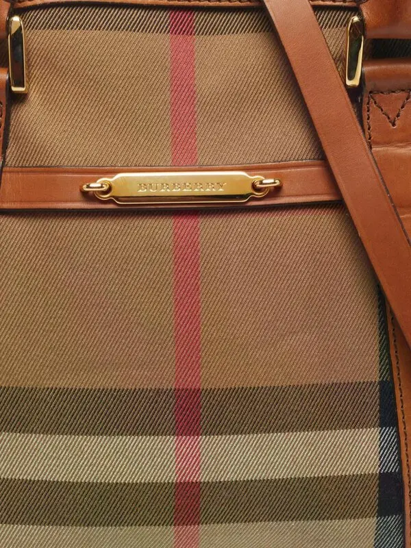 Burberry Orchard House Check Tote Bag