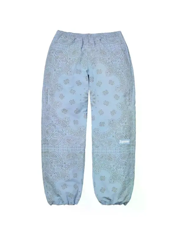 Supreme Bandana-print Trousers - Blue