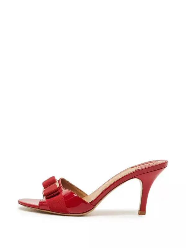 FERRAGAMO Vara Heeled Sandals - Red