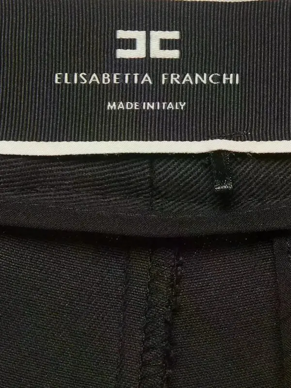 Elisabetta Franchi Pleated Gabardine Trousers