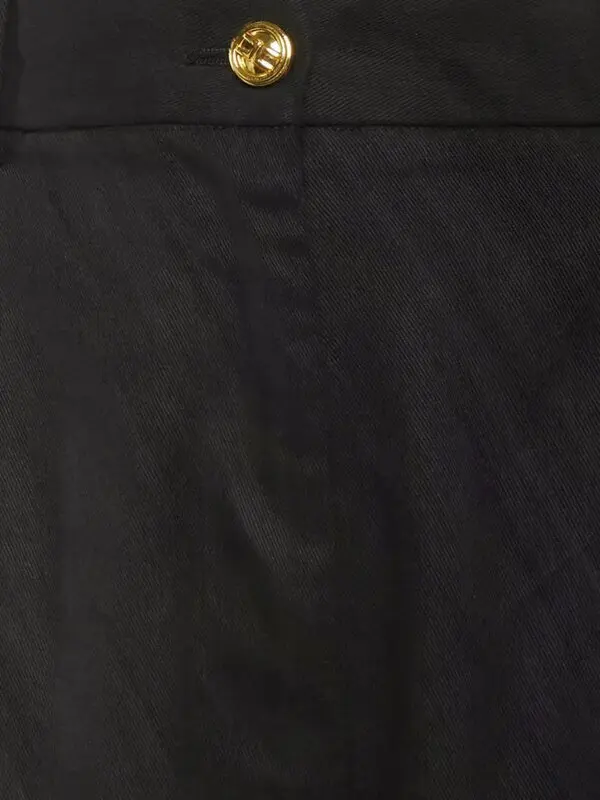 Elisabetta Franchi Pleated Gabardine Trousers