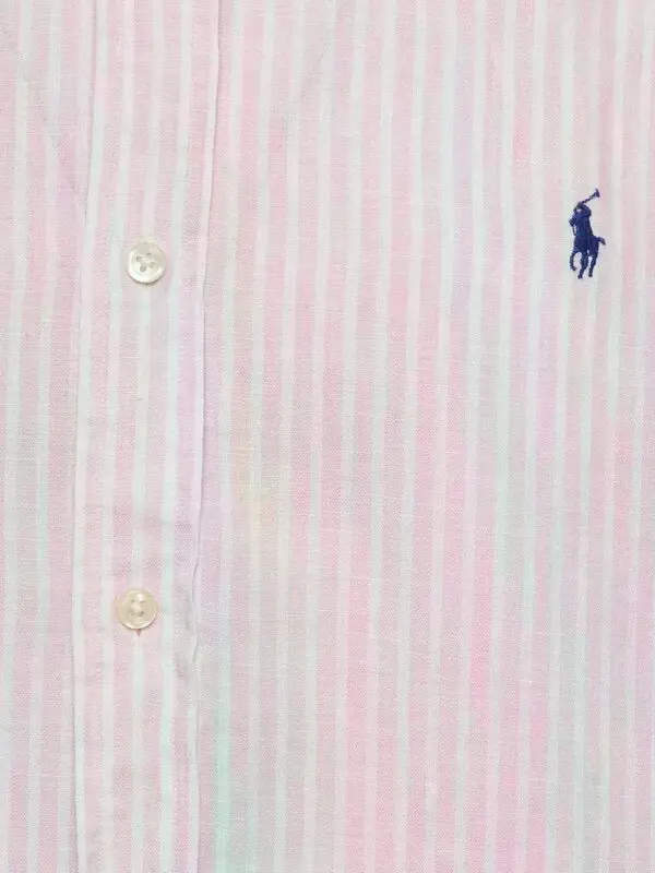 Polo Ralph Lauren Striped Linen Shirt - Pink