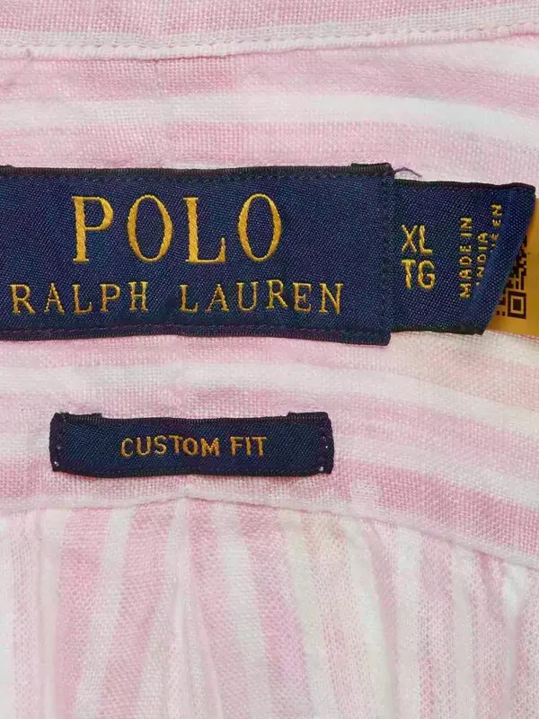 Polo Ralph Lauren Striped Linen Shirt - Pink
