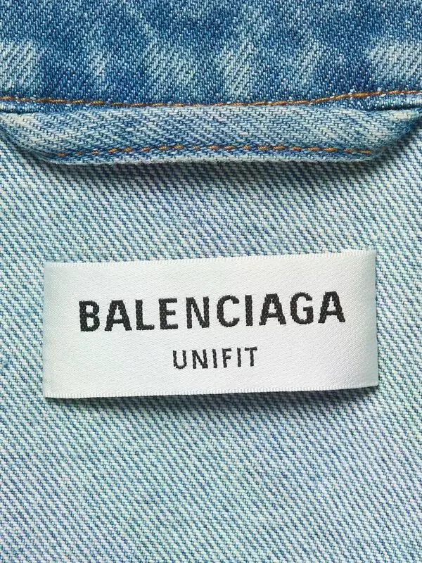 Balenciaga Logo Print Spray Paint Jacket