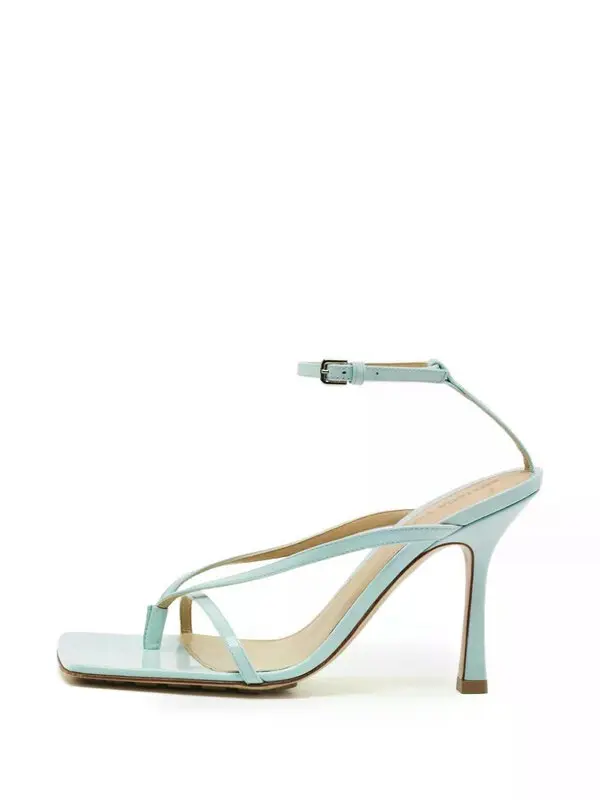 Bottega Veneta Leather Heeled Sandals - Blue