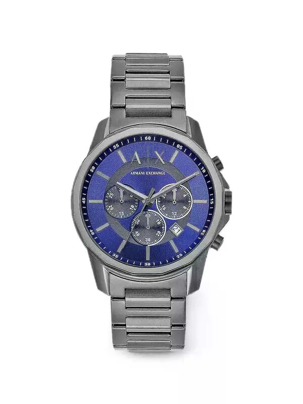 Armani Exchange Stainless Steel Chronograph Watch - Blue