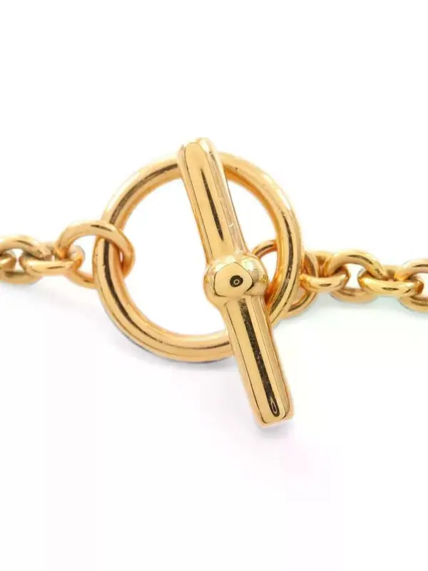 Hermès Medaille Blazon Enamel Necklace