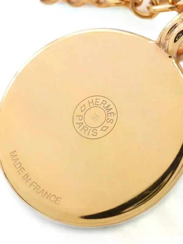 Hermès Medaille Blazon Enamel Necklace