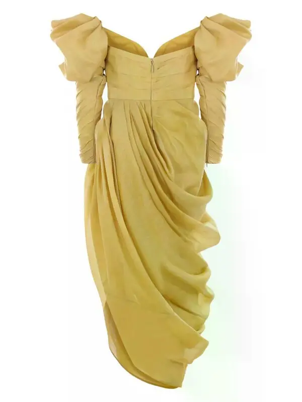 Zimmermann V-neck Draped Midi Dress