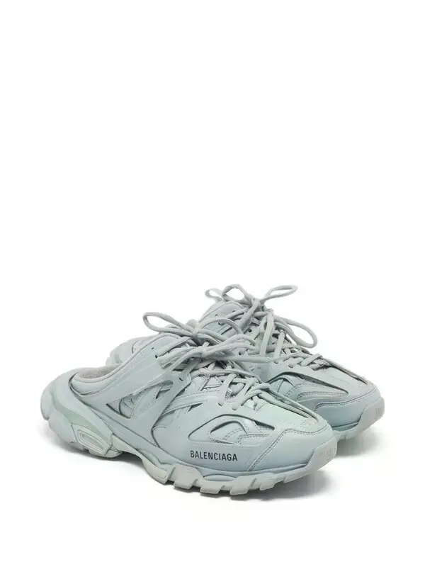 Balenciaga Track Lace-up Mules - Blue