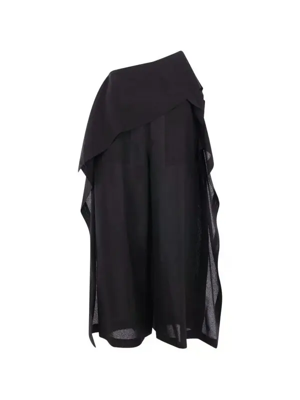 Issey Miyake Asymmetric Fold-over Trousers
