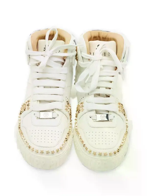 Philipp Plein Notorious Studded High-top Sneakers
