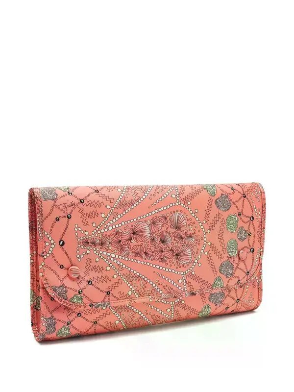 Emilio Pucci Printed Flap Clutch Bag