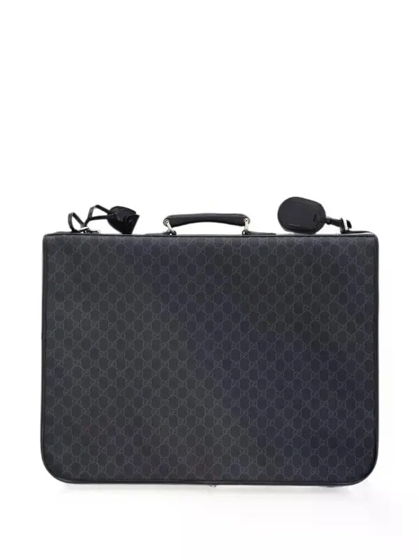 Gucci Gg Coated Canvas Travel Bag - Black