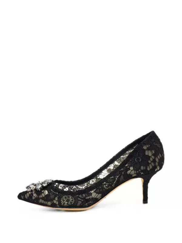 Dolce & Gabbana Bellucci Crystal-embellished Lace Pumps