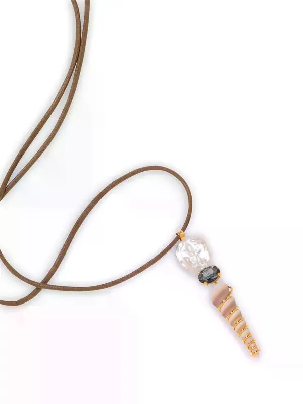 JENNIFER BEHR Finley Shell Pendant Necklace