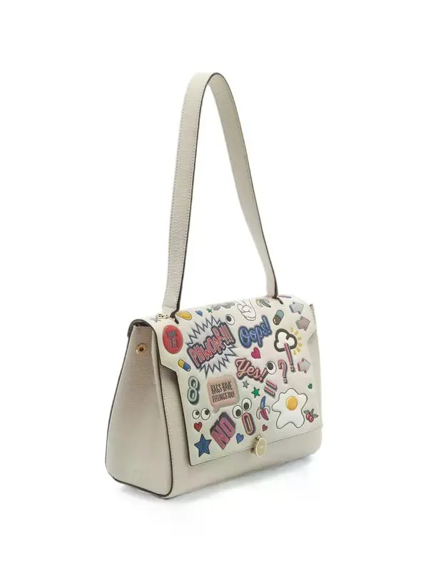 ANYA HINDMARCH Flap Shoulder Bag With Wink Sticker Motifs