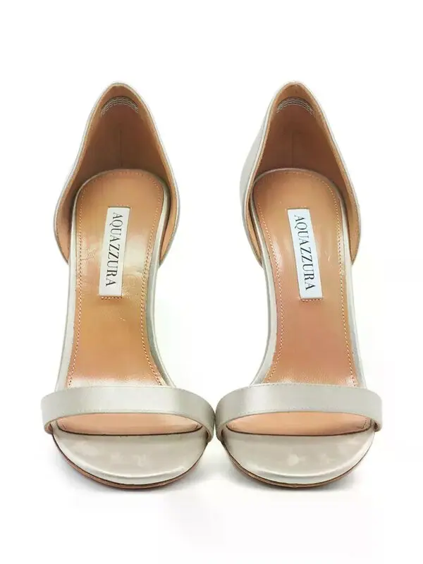 AQUAZZURA Satin Stiletto Sandals