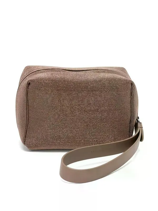 Brunello Cucinelli Textured Wash Bag