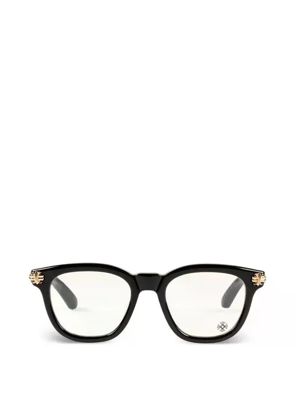 Chrome Hearts Smoke Show Square Frame Eyeglasses - Black