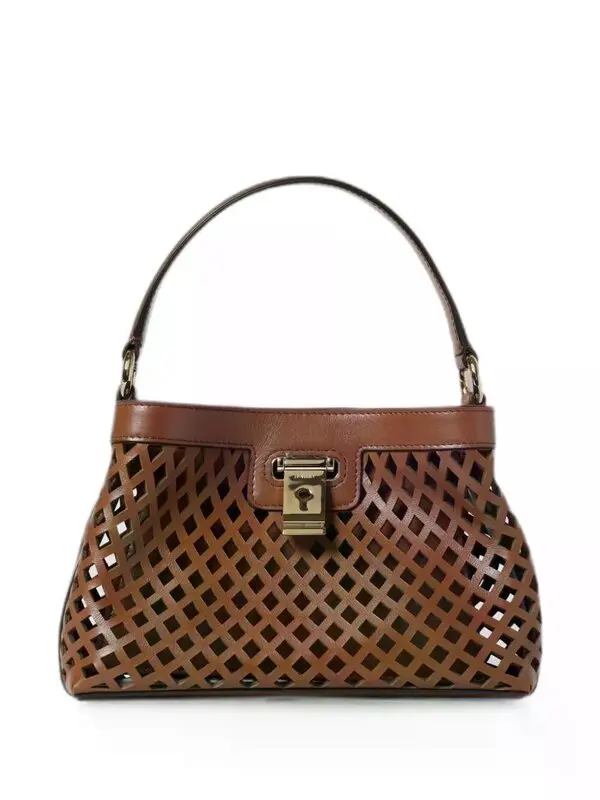Bally Liv Perforated Shoulder Bag - Brown