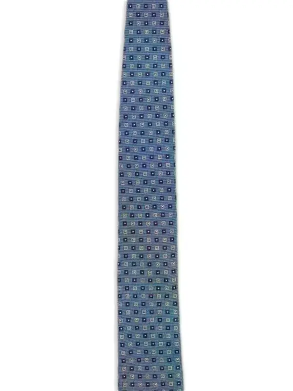 Zegna Brera Geometric-print Silk Tie