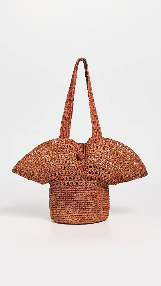 REFORMATION Sonia Raffia Hat Bag