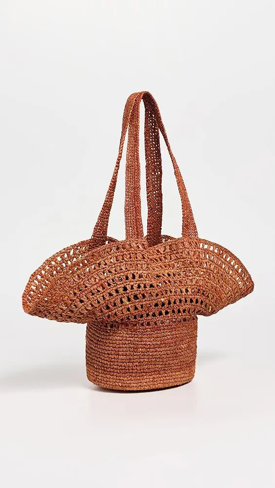 REFORMATION Sonia Raffia Hat Bag