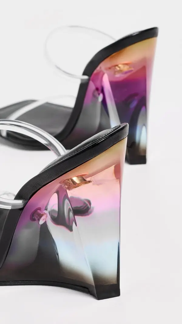 Casablanca Plexi Wedge Sandals