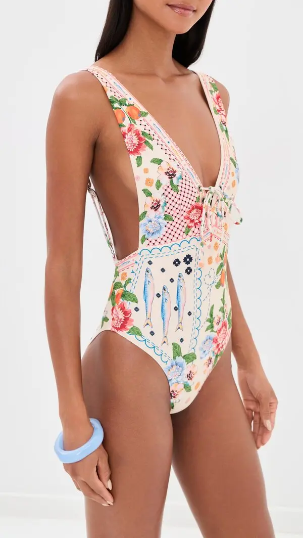 Agua Bendita Priscila Basket-piece Swimsuit