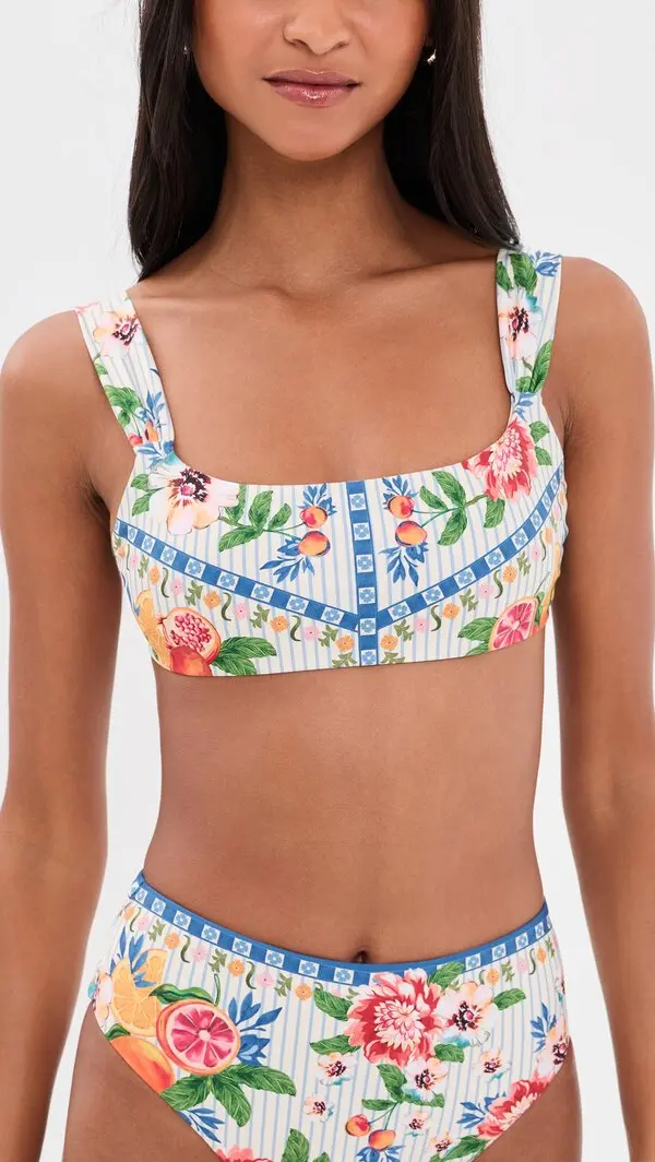 Agua Bendita Sele Basket Bikini Top