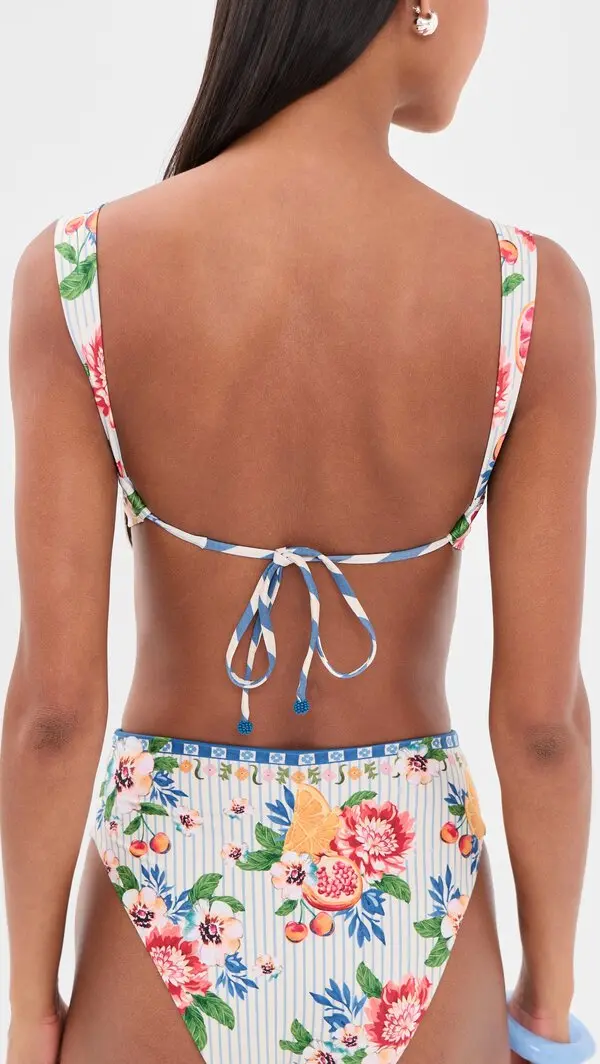 Agua Bendita Sele Basket Bikini Top