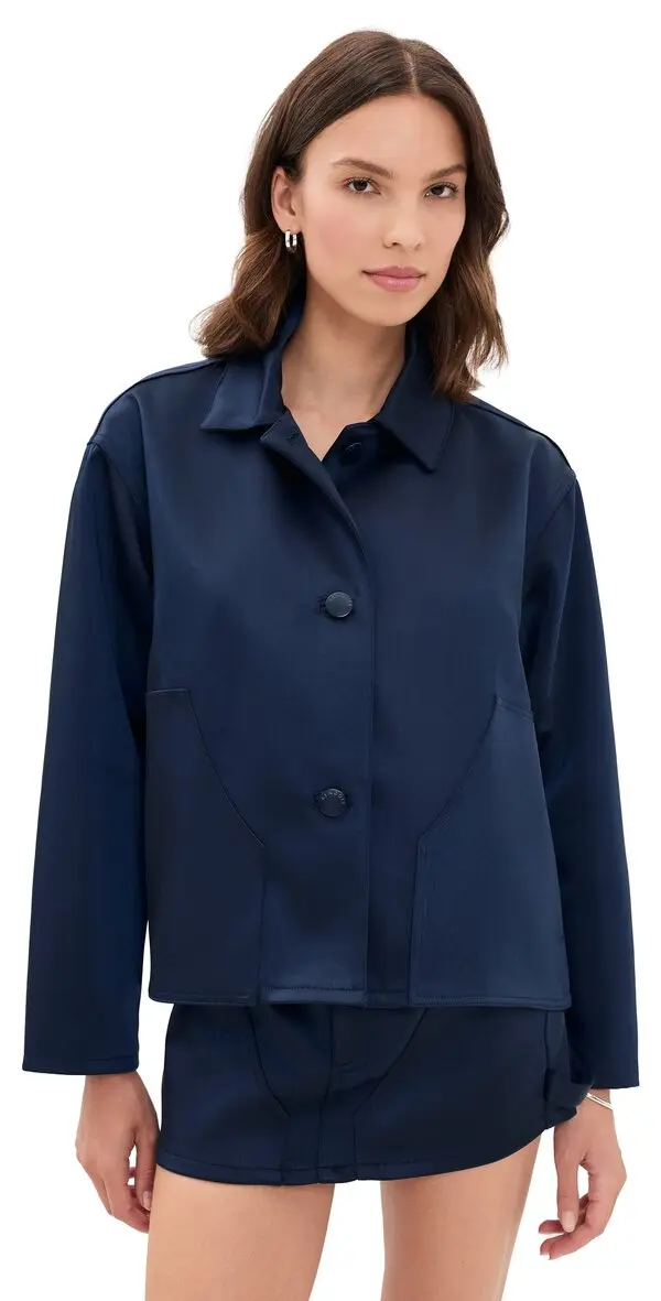 Renggli Satin Jacket - Midnight