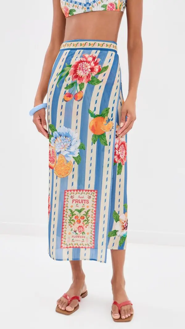 Agua Bendita Zinna Basket Wrap Pareo