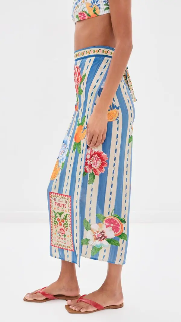 Agua Bendita Zinna Basket Wrap Pareo