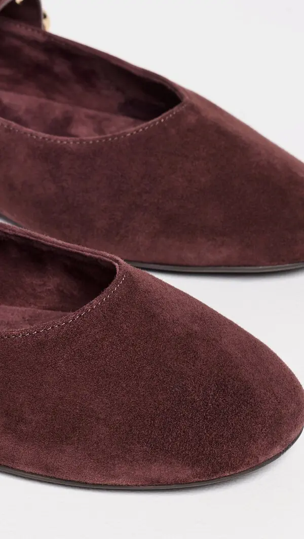 Tory Burch Romy Mary Jane Flats - Warm Brown