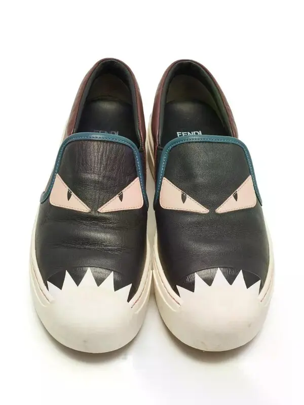 Fendi Monster Eyes Slip-on Sneakers