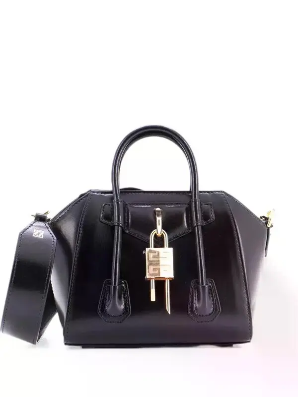 Givenchy Antigona Lock Leather Mini Crossbody Bag