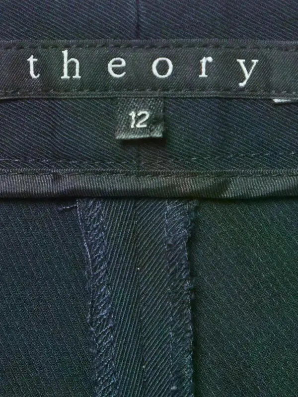 Theory Button-detail Straight Leg Trousers