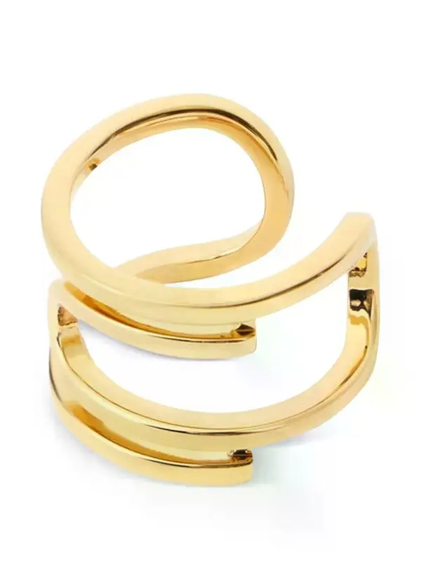 Off-White Paperclip Double-band Ring