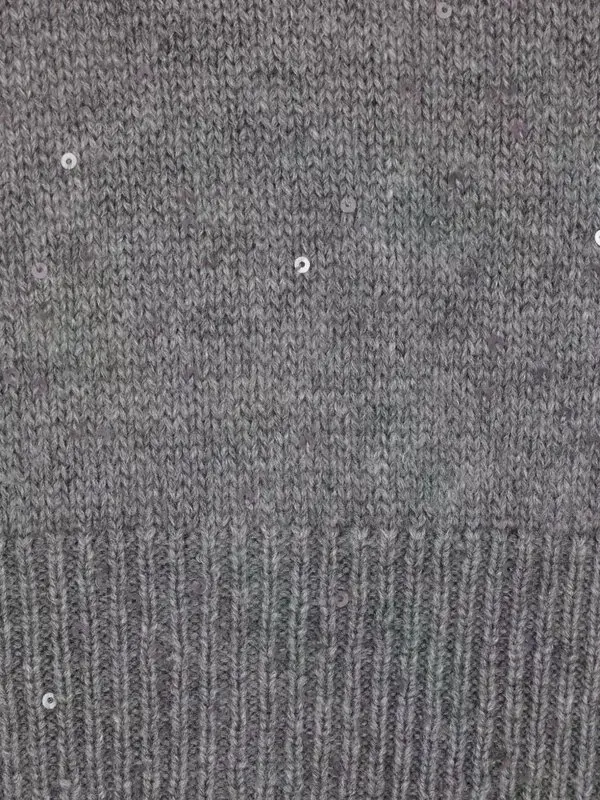 Brunello Cucinelli Sequin-embellished Cardigan - Grey