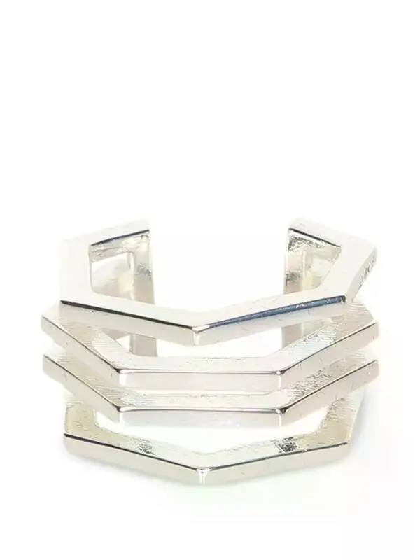 Federica Tosi Layered Geometric Ring - Silver