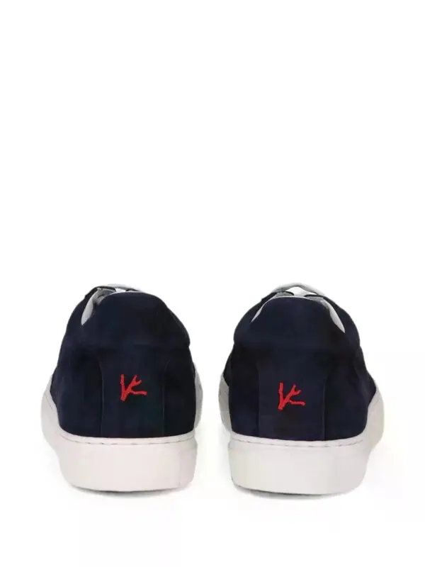 Isaia Logo Plaque Lace-up Sneakers
