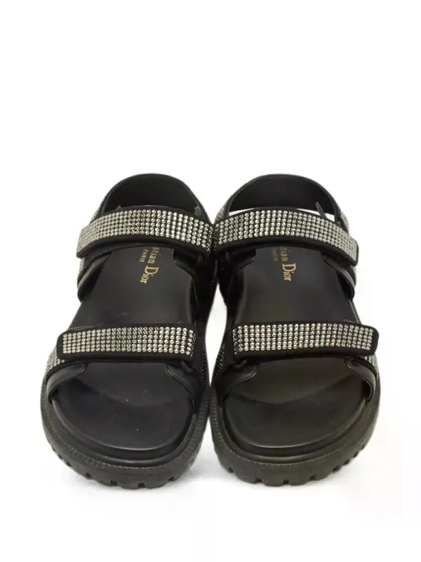 Dior Embellished Flat Sandals